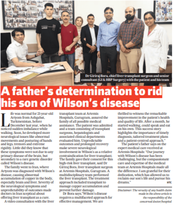 Advanced Liver Transplant for Wilson's Disease Treatment